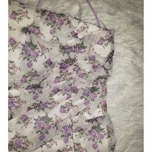 Emprada | Dresses | Nwt Emprada Sz S Mini Dress White Purple Floral ...